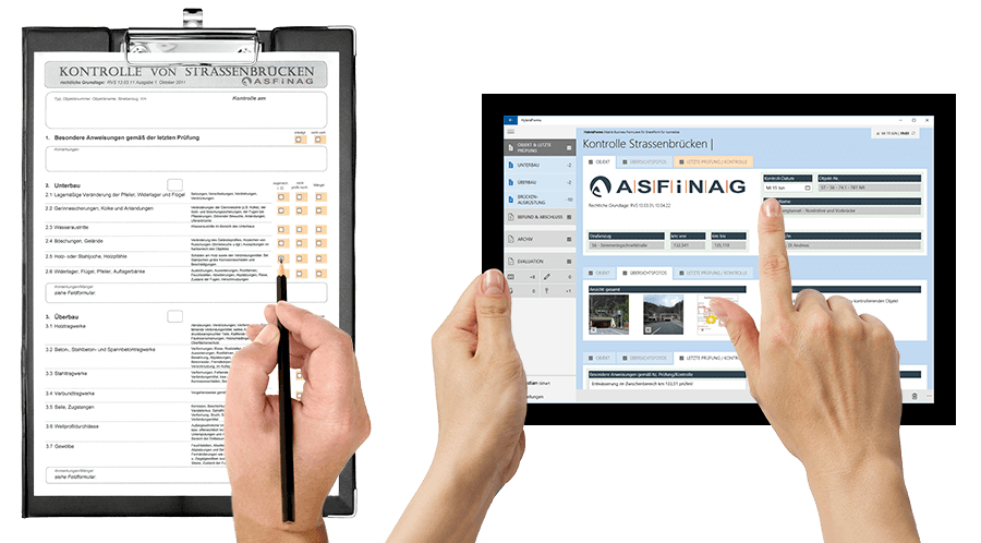 ASFINAG: Überprüfung von Straßenbrücken | HybridForms