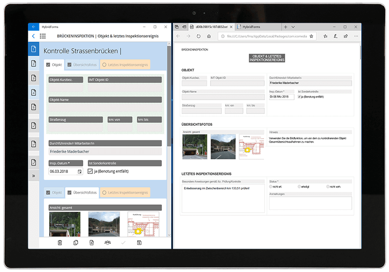 ASFINAG: Inspection of highway bridges and tunnels | HybridForms