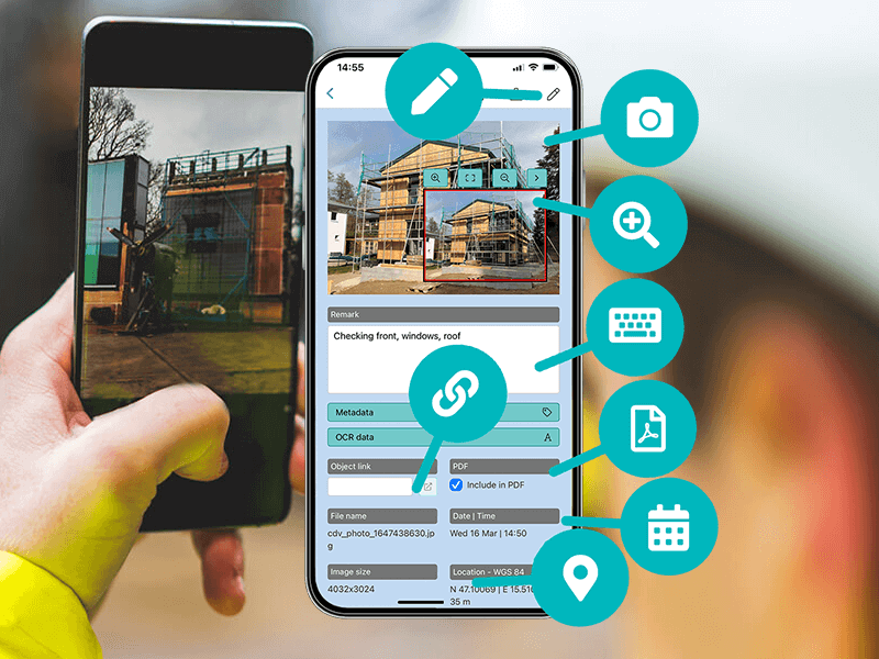 Photo documentation in the field with mobile App | HybridForms